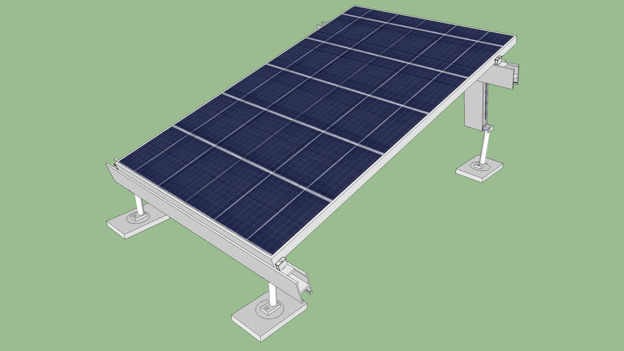 Snap N' Rack solar racking system | 3D Warehouse
