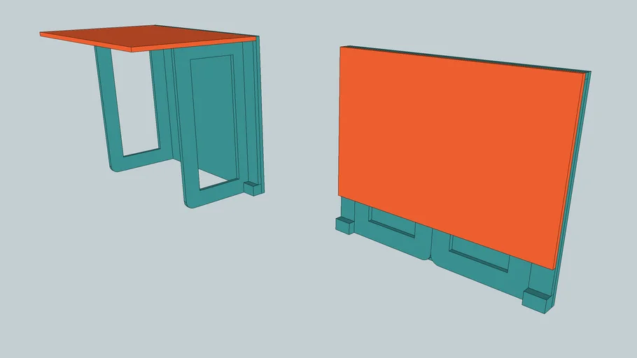 Folding type laptop table | 3D Warehouse