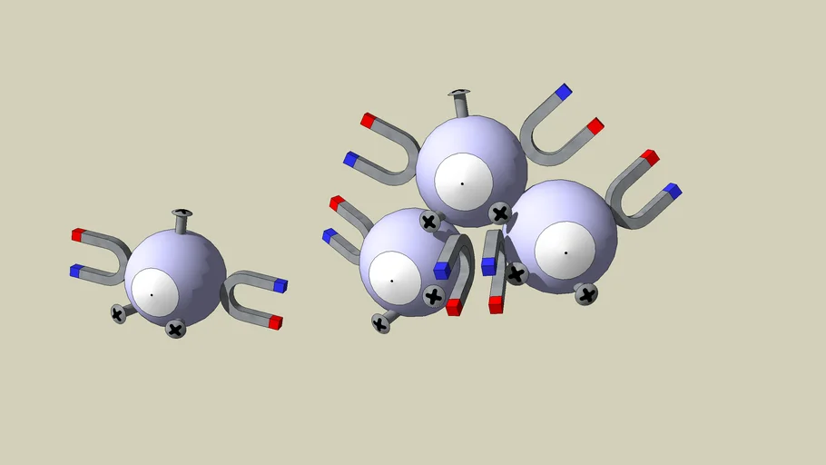 Magnemite and Magneton | 3D Warehouse