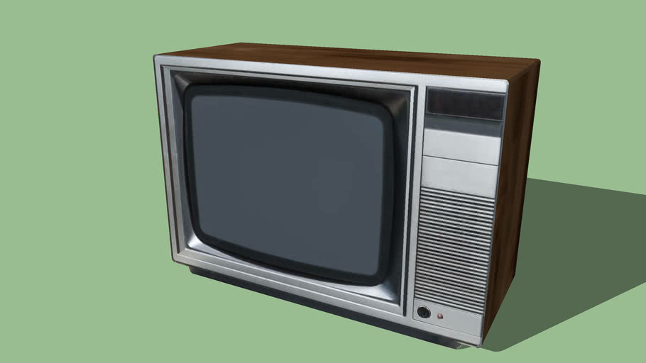 Old Vintage Box Television _Free Electronic TV 3D Model. | 3D Warehouse
