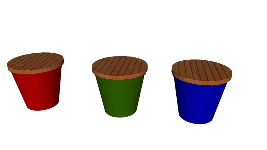 the pail stool for Kare Design | 3D Warehouse