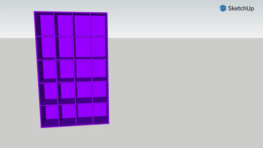 Purple Cubby Shelves | 3D Warehouse