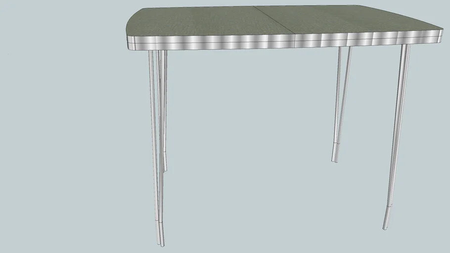 Old Metal Kitchen Table | 3D Warehouse