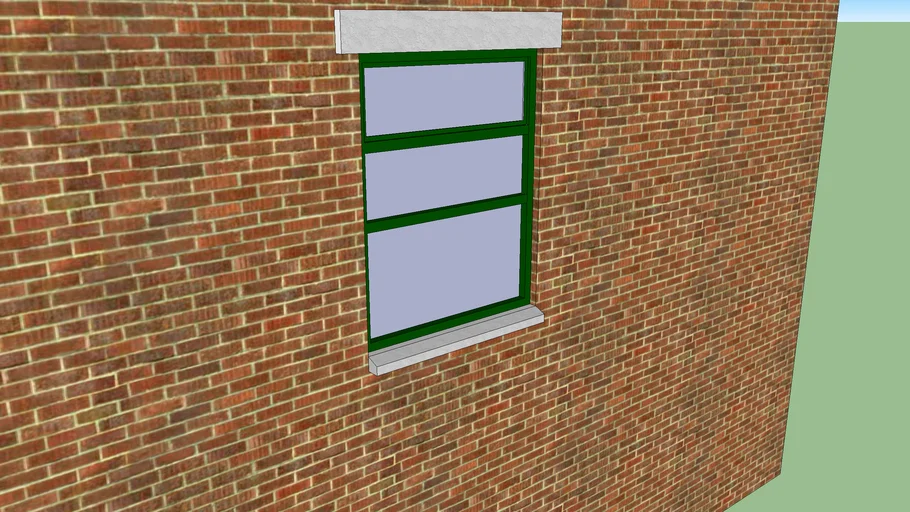window in brick wall | 3D Warehouse