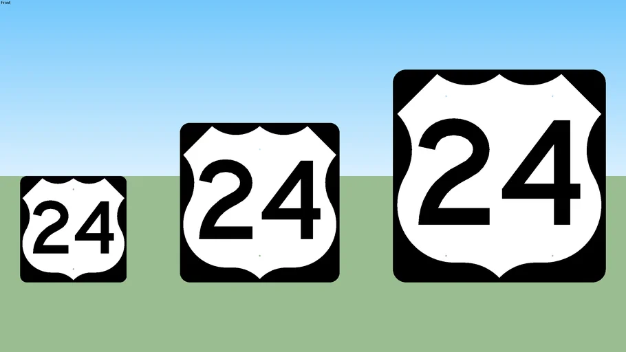 U.S. 24 Sign | 3D Warehouse
