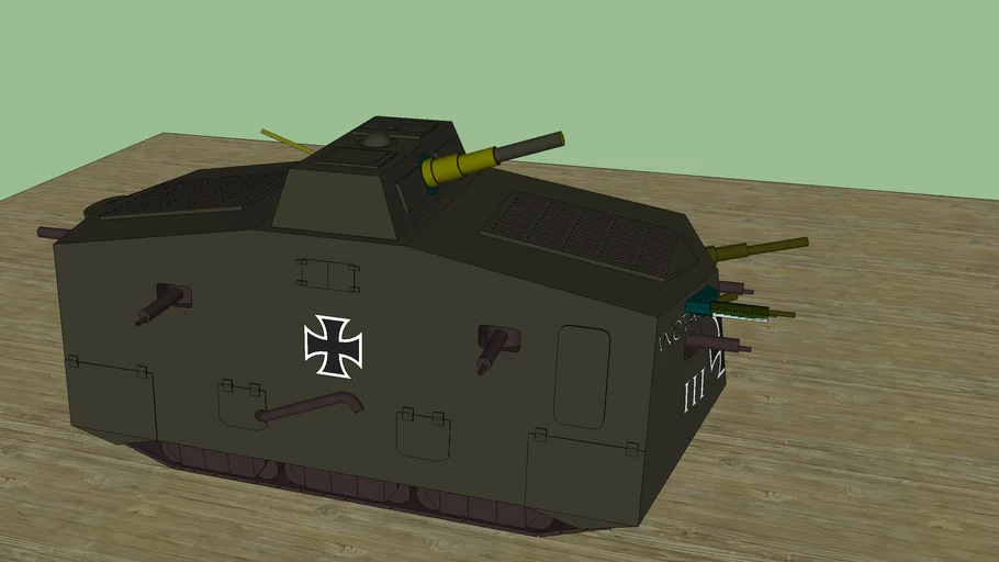 A7V +4 guns! | 3D Warehouse