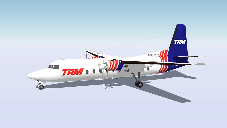 TAM - Fokker F27 Friendship | 3D Warehouse