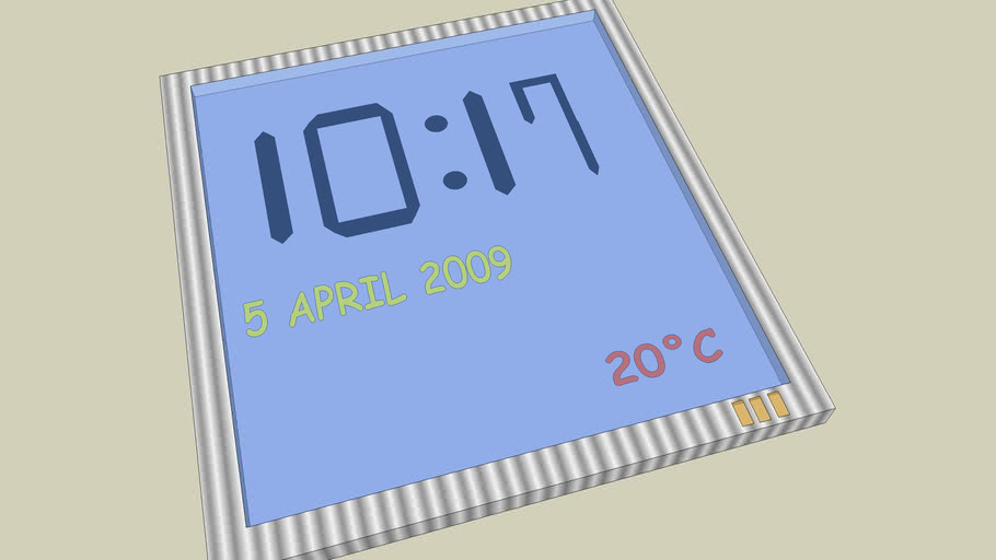 DIGITAL CLOCK | 3D Warehouse