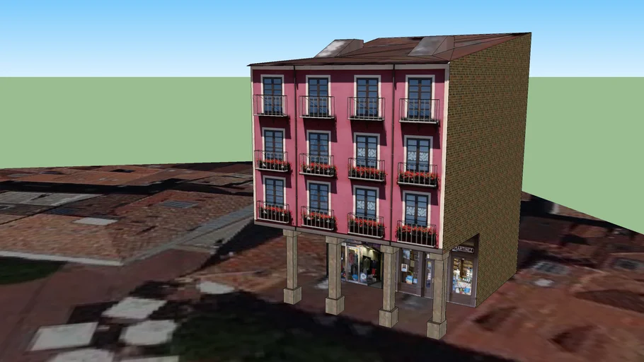 Edificio Rojo Plaza Mayor | 3D Warehouse