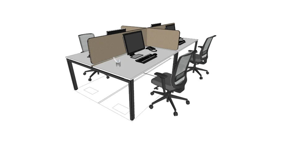 Bench 320X160 Steelcase | 3D Warehouse