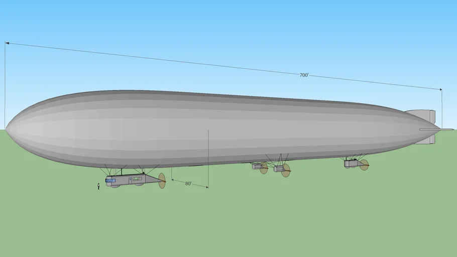 Zeppelin Raider WW1 | 3D Warehouse