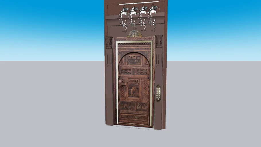 secret elevator door | 3D Warehouse