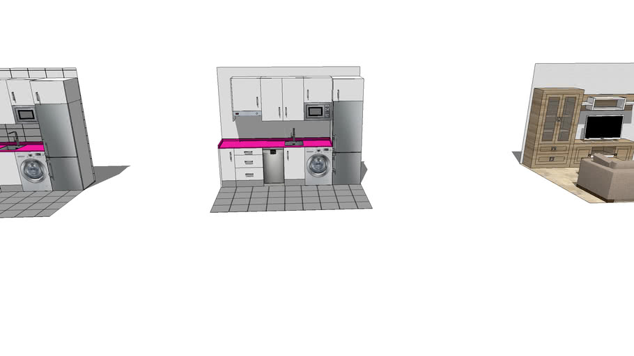 Agustina salón y cocina 2 | 3D Warehouse