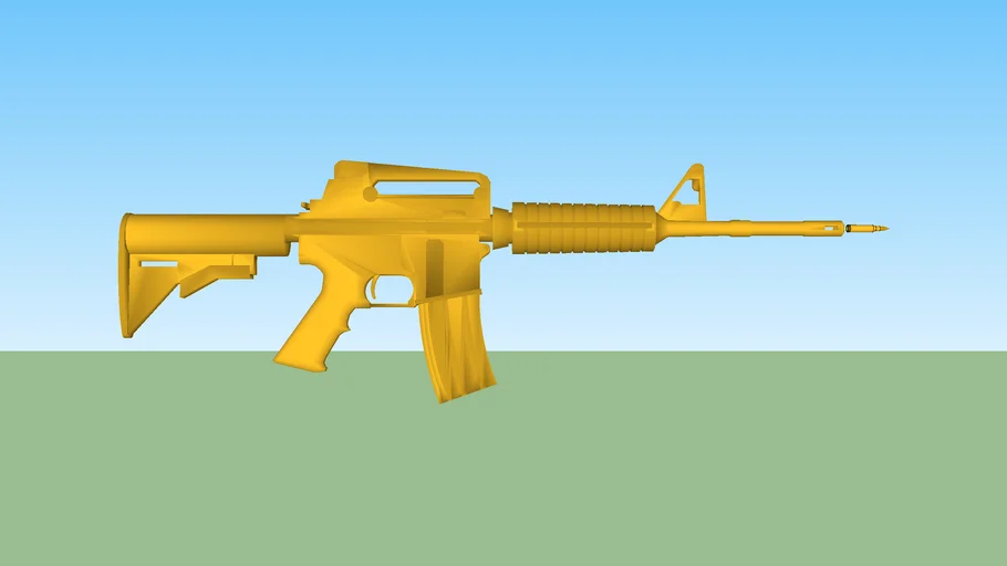 M16 de oro | 3D Warehouse