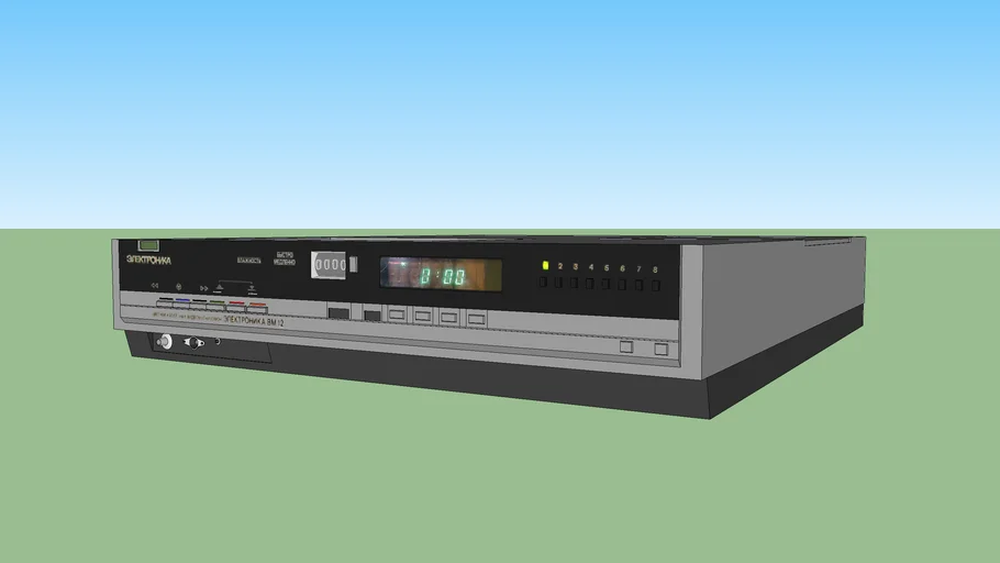 Электроника вм 12 / Cassette recorder Electronics VM-12 | 3D Warehouse