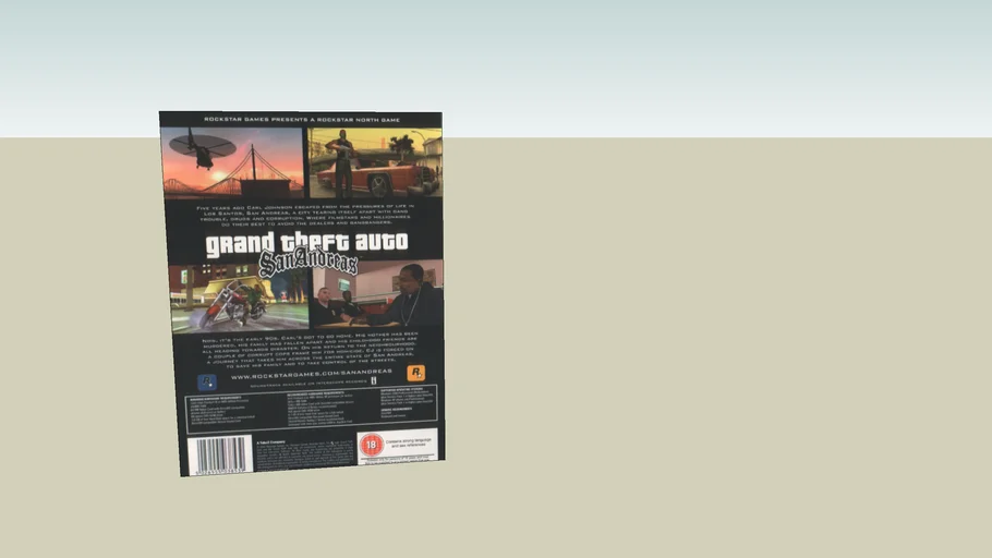 GTA San Andreas DVD Box | 3D Warehouse