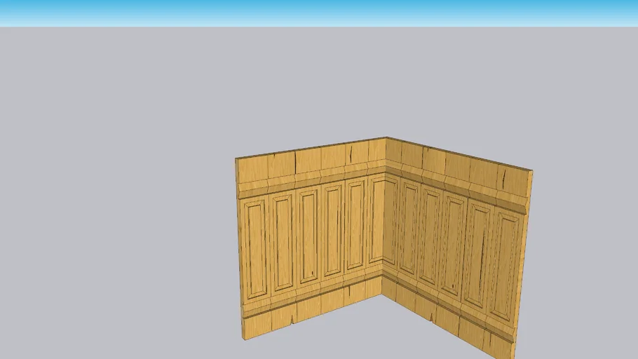 rodapé rústico | 3D Warehouse