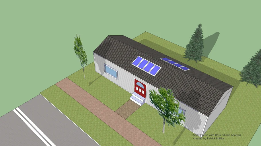 Solar House with Basic Shade Analysis | 3D Warehouse