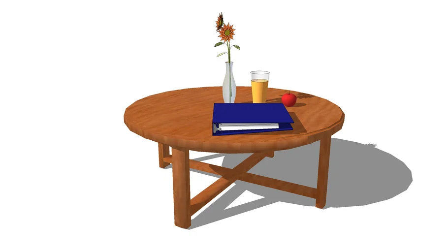 Table de salon ronde / living room round table | 3D Warehouse