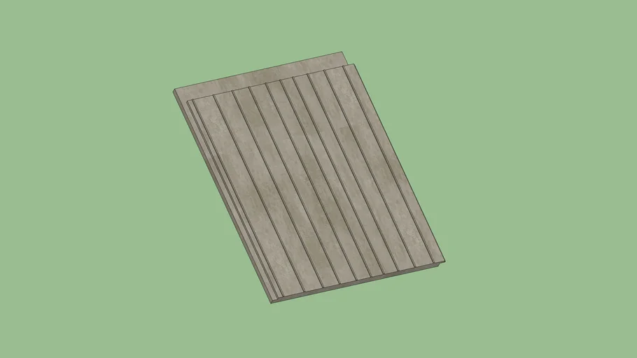 Genteng Flat Garis Vertical | 3D Warehouse