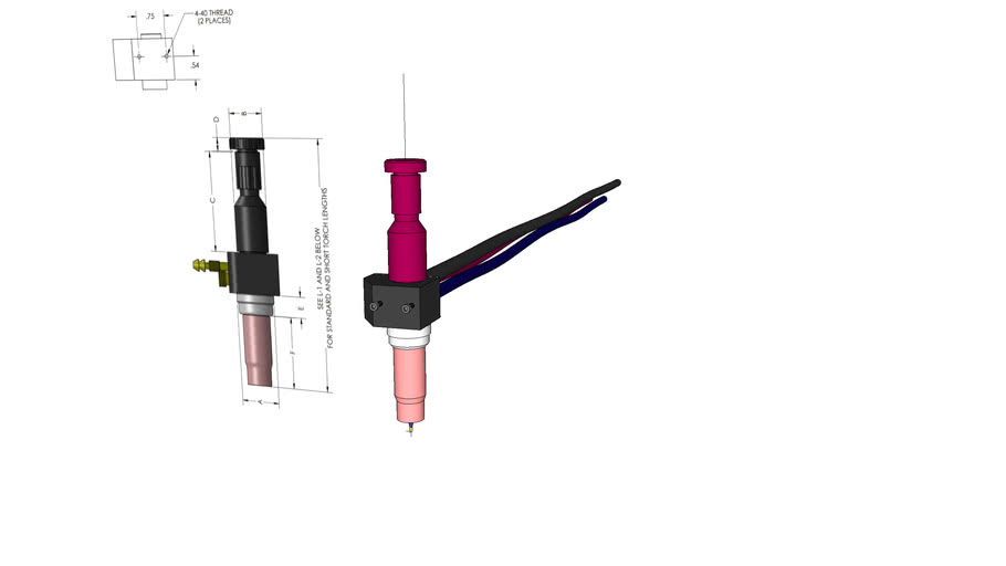 Tig Torch Mounting Arrangement Assembly 3D CAD Model, 43% OFF