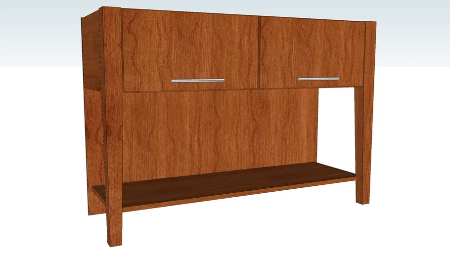 Island End Cap with Doors Tapered Leg | 3D Warehouse