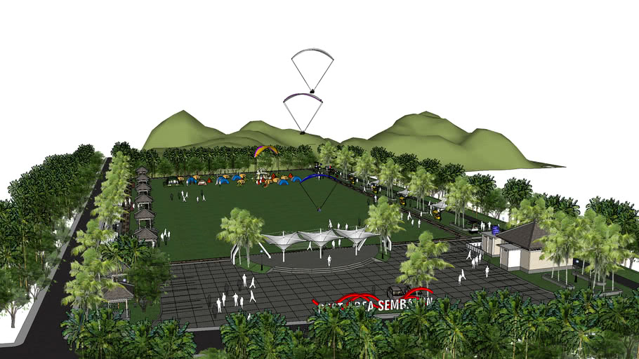 Rest Area Sembalun | 3D Warehouse