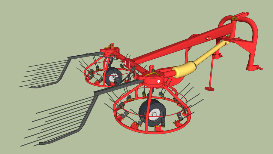 Haybob 300 Tedder Rake 2016.02.14b | 3D Warehouse