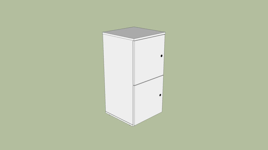 Locker 2 portas 45cm | 3D Warehouse