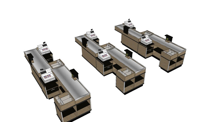 foodland-cashier-RL-SET | 3D Warehouse