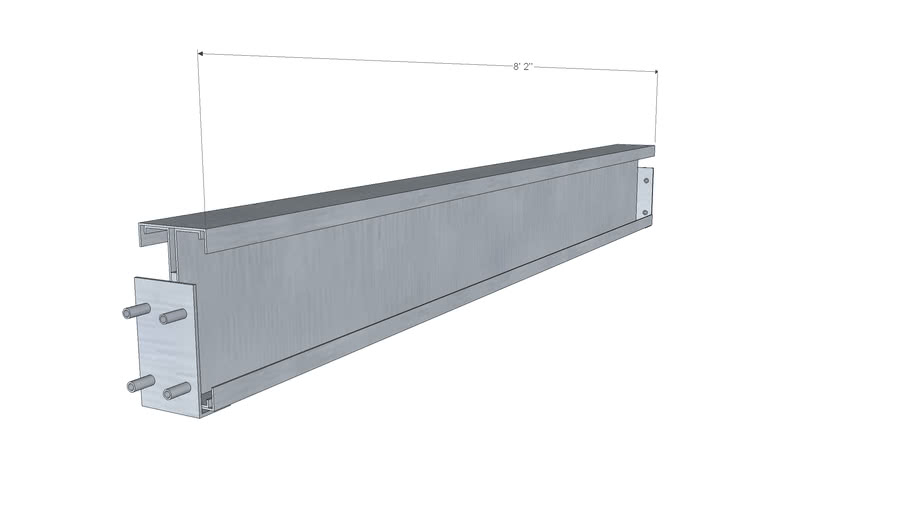 Built-up Beam C12 x 2.25 x 14 ga | 3D Warehouse
