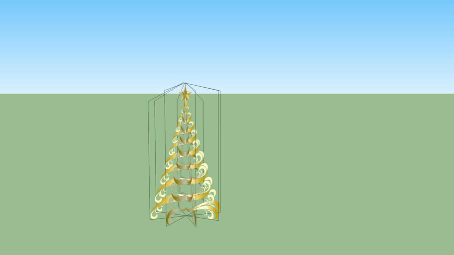 3d-2d christmas tree | 3D Warehouse