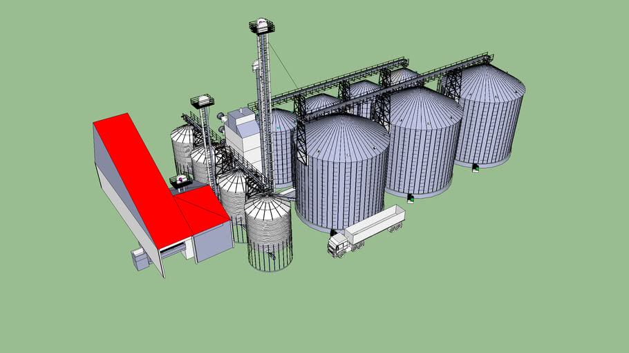Silos de Almacenaje | 3D Warehouse