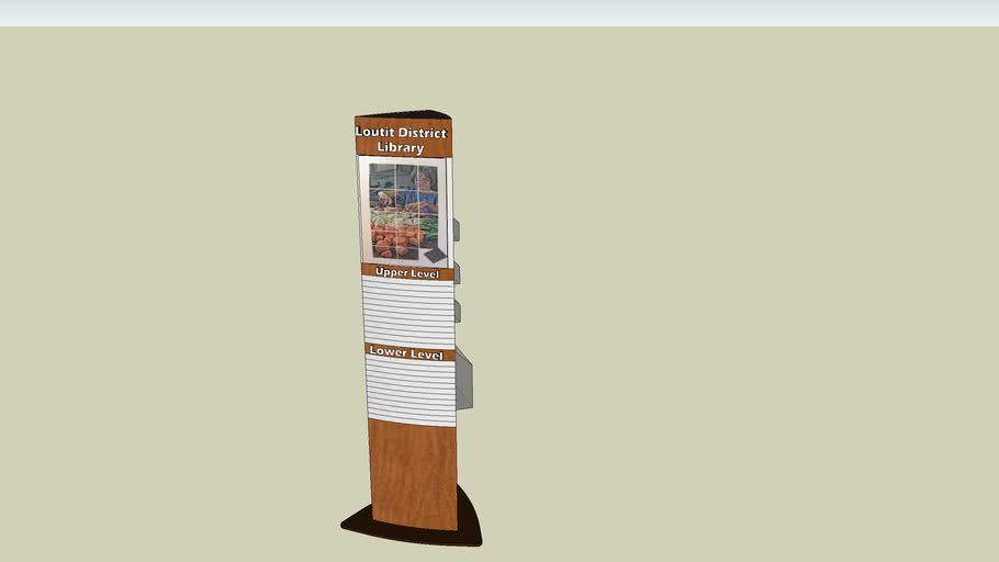 Triangular Pylon Display | 3D Warehouse