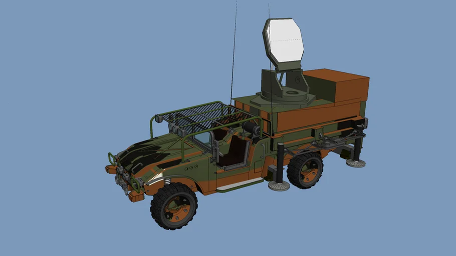 GREEK+ARMY+SHORT+MIDDLE+RANGE+ACTIVE+ARRAY+MOBILE+RADAR+ON+HUMMER | 3D ...