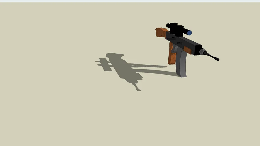 My ak47 with scope and semi+ automatice fire rates | 3D Warehouse