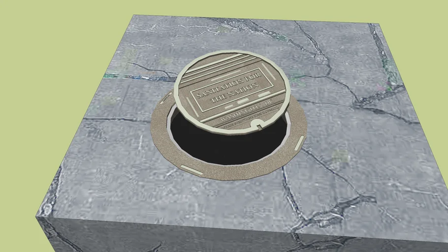 Manhole cover Assembly | 3D Warehouse