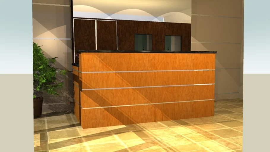 reception counter | 3D Warehouse