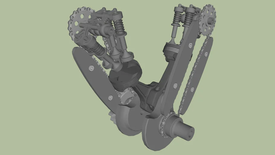 V-Rod Engine | 3D Warehouse