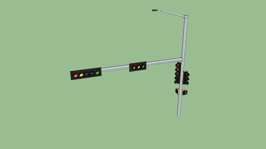 New Mexico Standard two on top turn signal arrows 4 way stop | 3D Warehouse