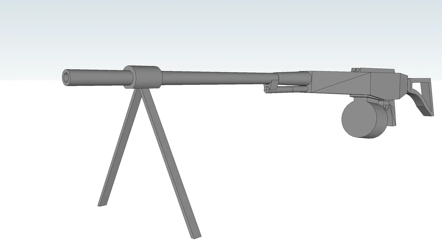 HKMG-10 machine gun 5.8x42mm | 3D Warehouse