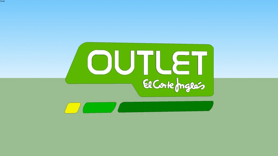 Logo Outlet El Corte Ingles | 3D Warehouse