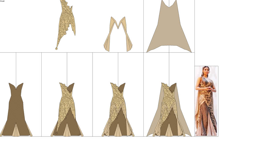 Danaya's palace gown, ENCANTADIA. 2D. | 3D Warehouse