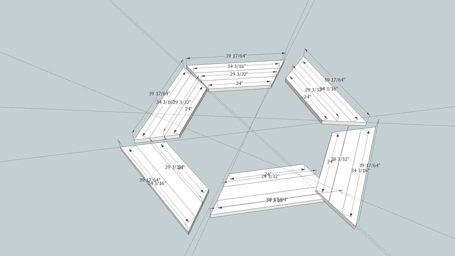 garden bench around tree | 3D Warehouse