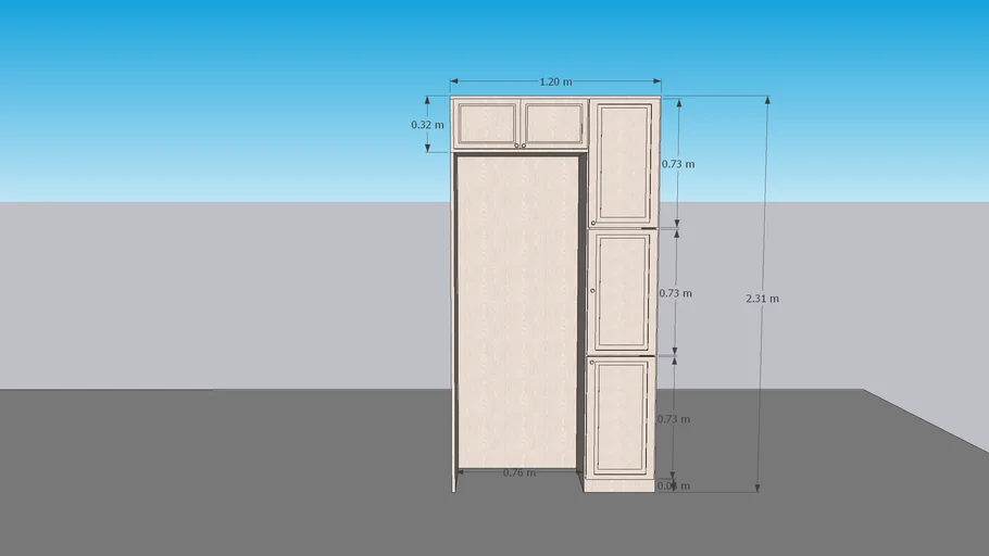Mueble para heladera | 3D Warehouse