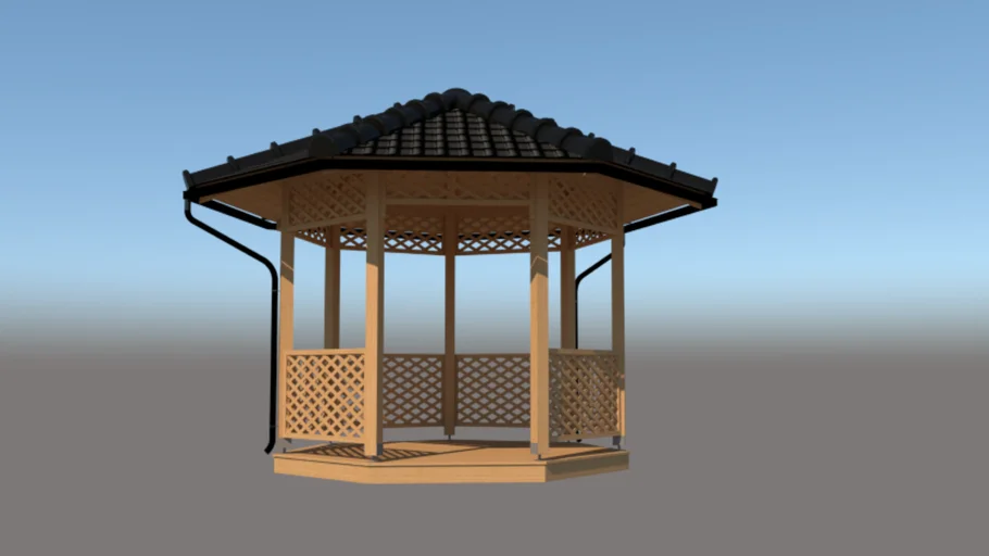 Garden Arbor Wood | 3D Warehouse