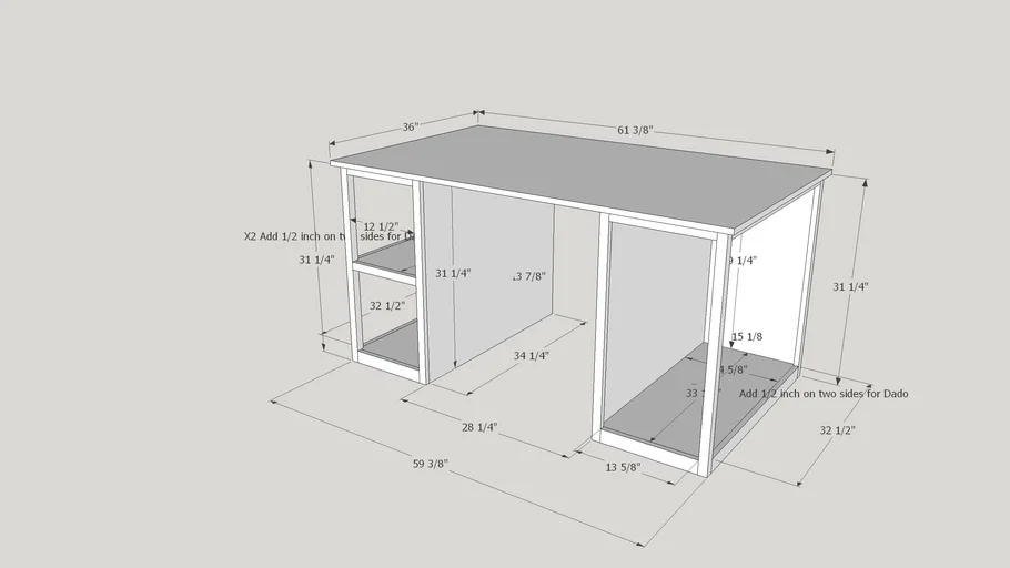 Sewing Desk | 3D Warehouse