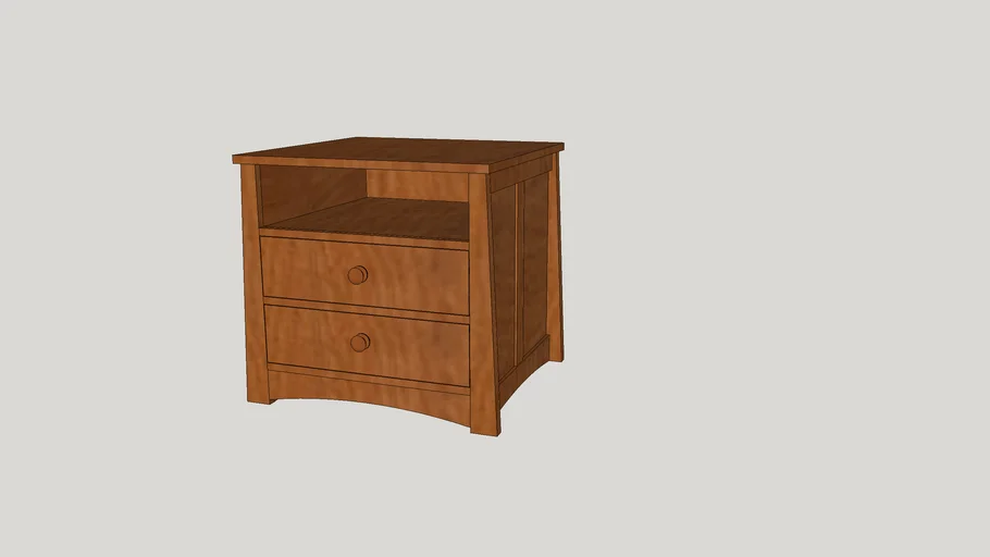 Craftsman style Bedside Table | 3D Warehouse