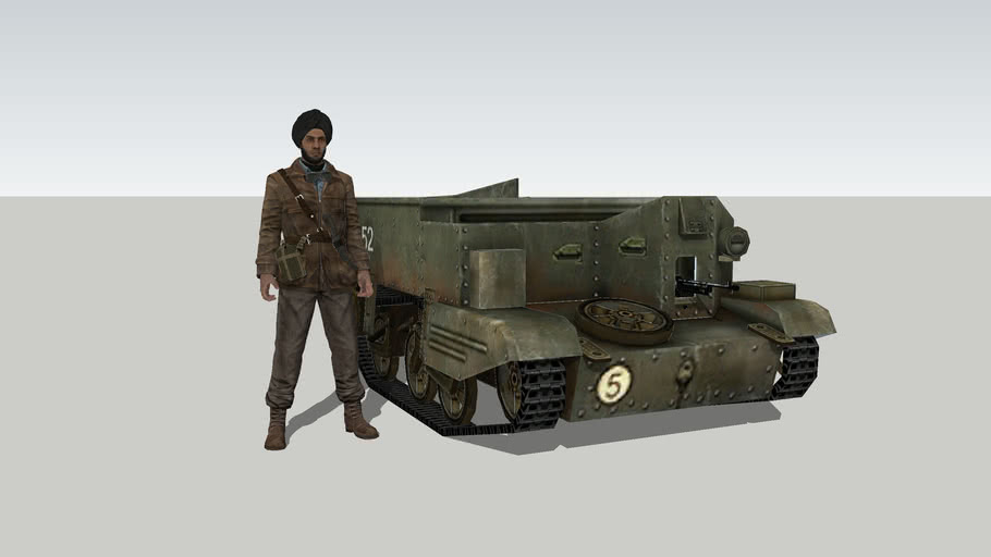 WW2 British Bren Gun Universal Carrier Set 01 | 3D Warehouse