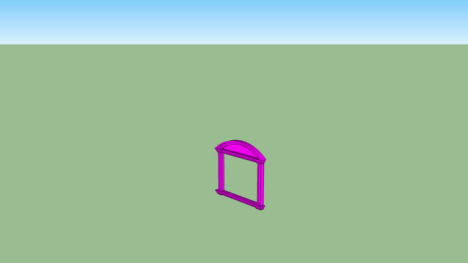 neo classic window frame | 3D Warehouse